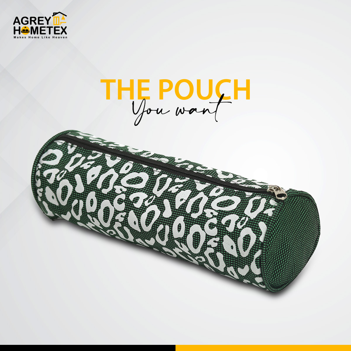 Round Pouch Bag - Agrey Hometex & Handicraft