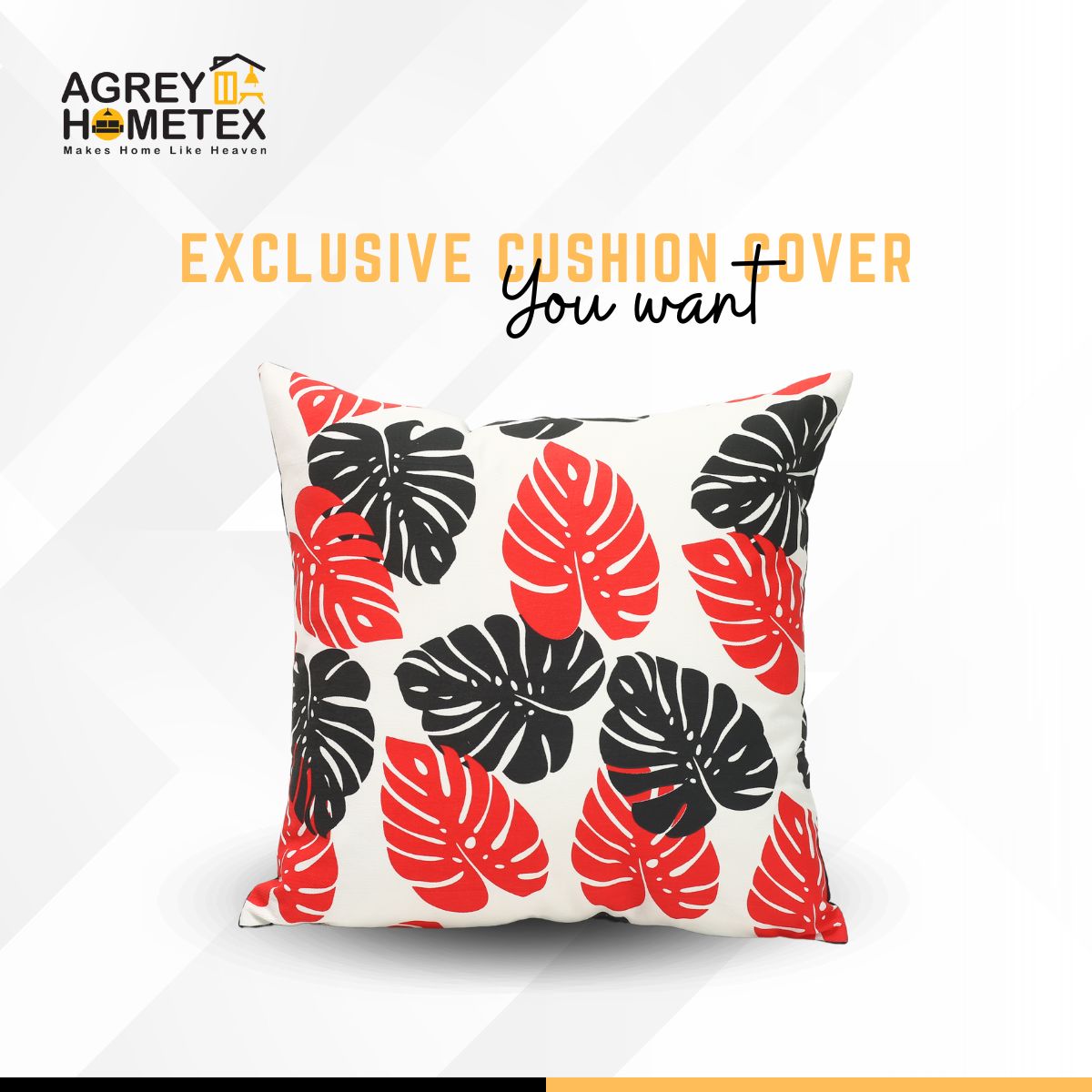 Exclusive Cushion Cover, Multicolor - Agrey Hometex & Handicraft