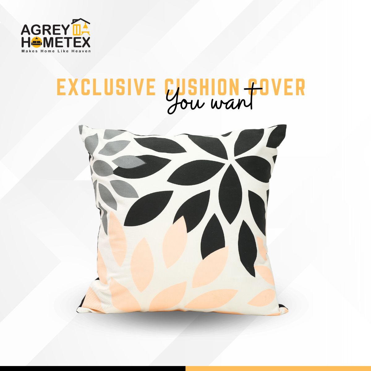 Exclusive Cushion Cover, Multicolor - Agrey Hometex & Handicraft