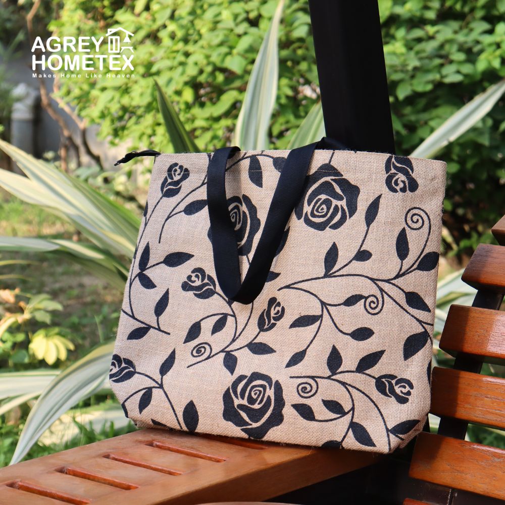 Jute Tote/Shopping Bag - Agrey Hometex & Handicraft