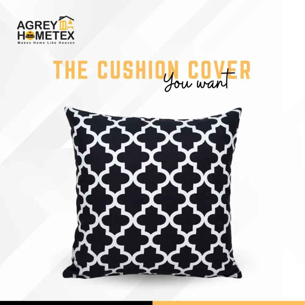 Cotton Cushion Cover - Agrey Hometex & Handicraft